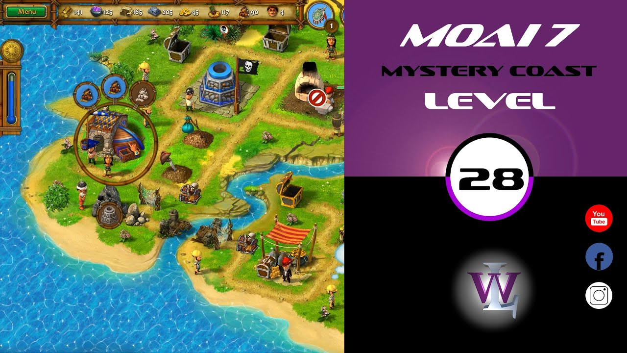 MOAI 7 - Mystery Coast - Level 28 walkthrough - YouTube