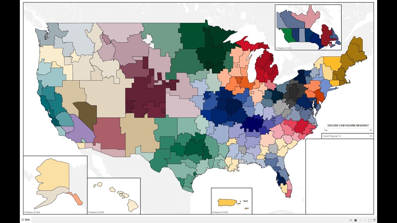 Most Popular NHL team by Media Market, 2018 - 2021 - YouTube