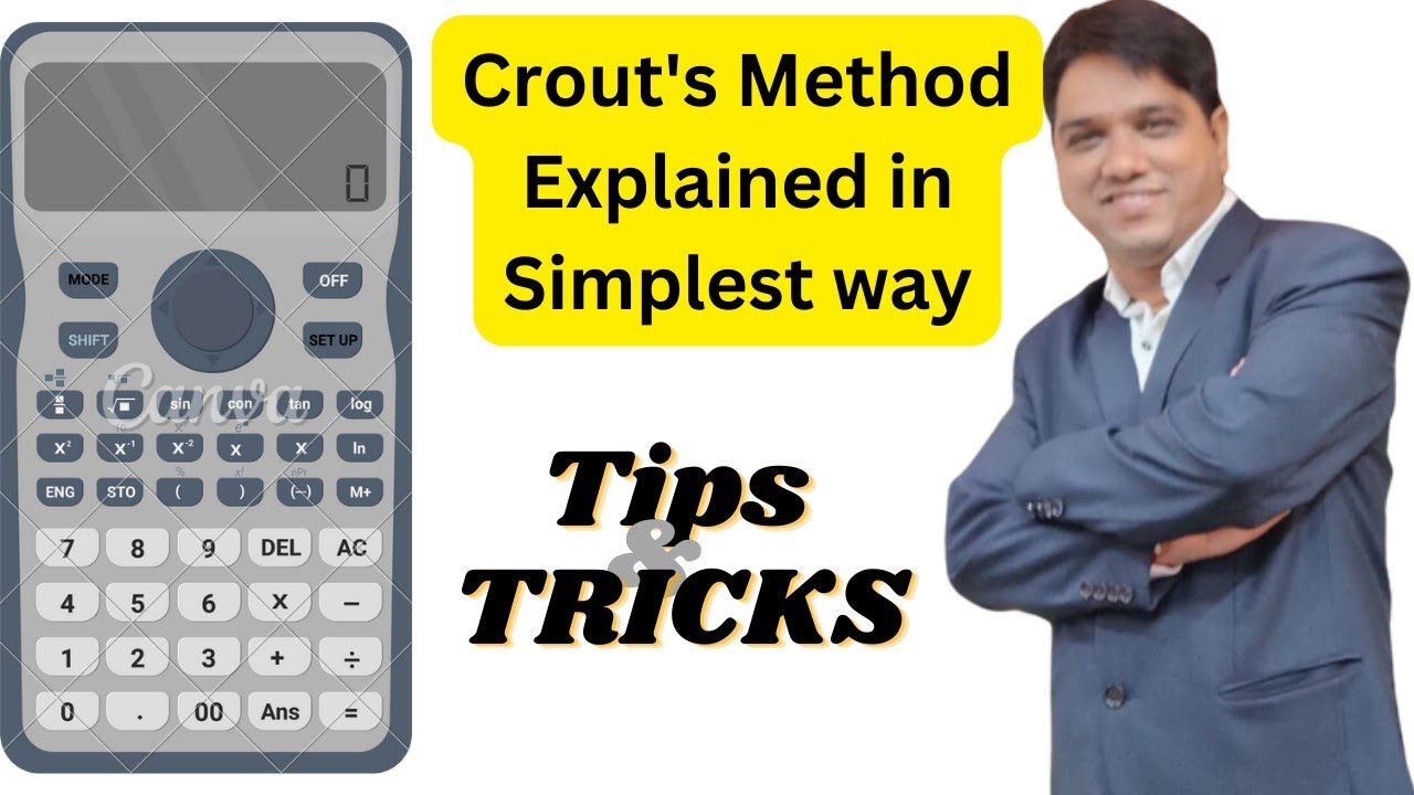 Crout's method | LU Decomposition method | Numerical methods #numericalmethods #calculatortricks ...