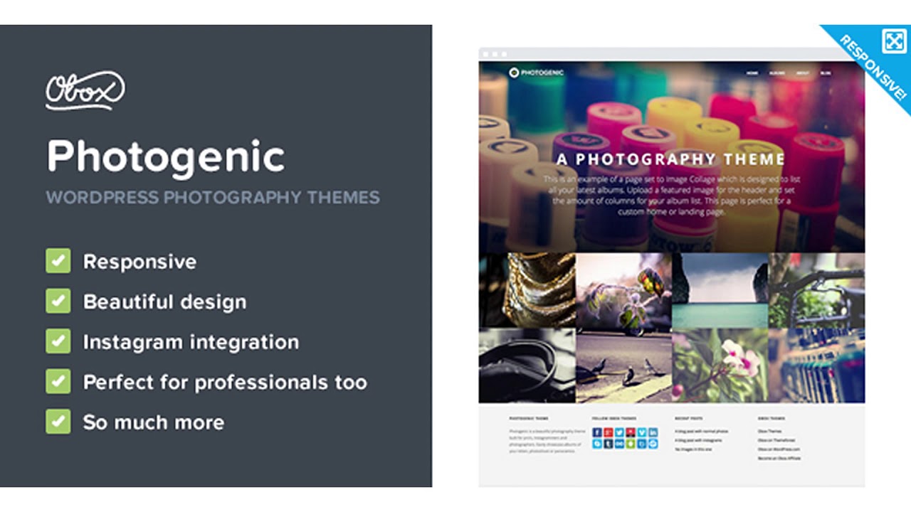 Photogenic - WordPress Photography Theme | Themeforest Website ...