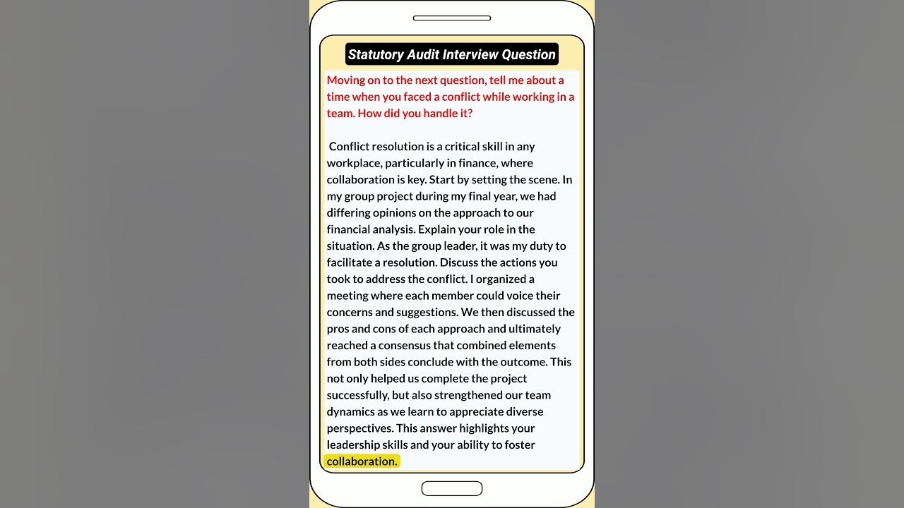 Statutory Audit Interview Questions - YouTube