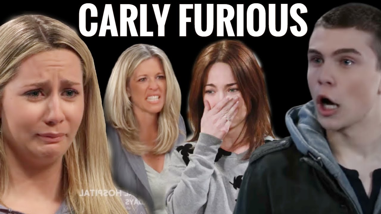 Carly slaps Liz, angry that Cameron raped Joss General Hospital ...