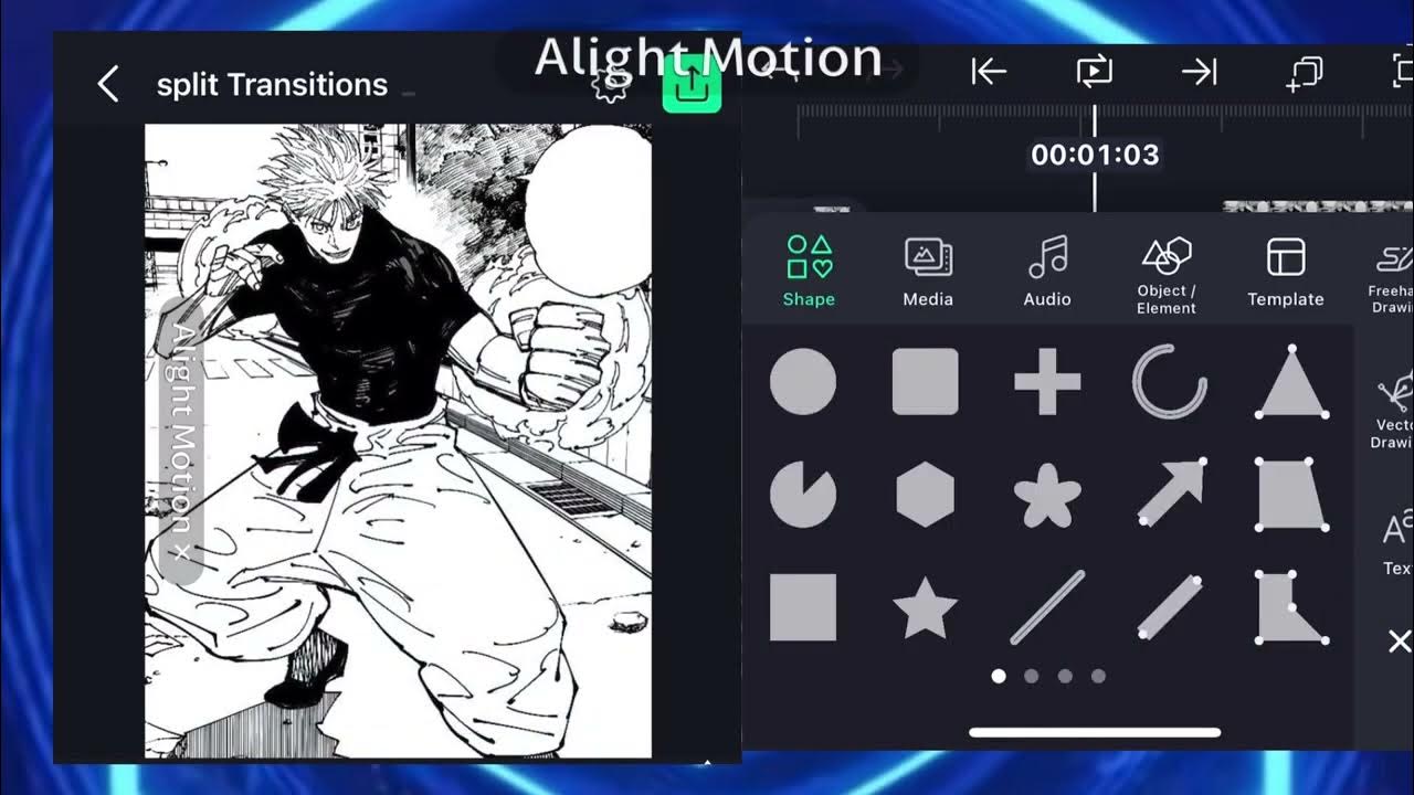 Split transitions tutorial | ALIGHT MOTION - YouTube