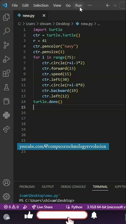 New_Cr_Arts In PythonProgram-#shorts #youtubeshorts #viral #trending #youtube#shortvideo#td# ...