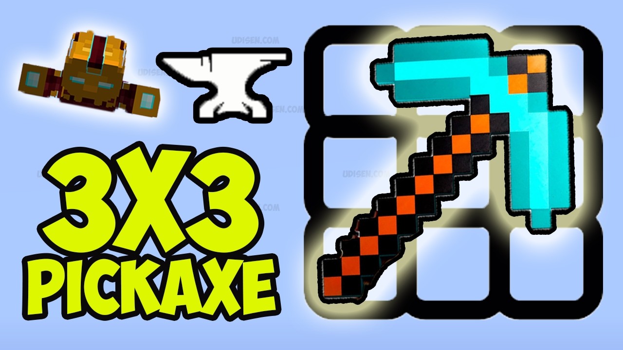 Minecraft 3X3 PICKAXE MOD how to use (Full Spotlight) (Forge & Neoforge ...