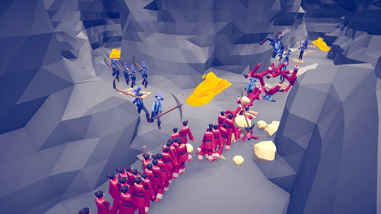 ATTACK ON THE GOLD CAVE ⚱️ | Totally Accurate Battle Simulator TABS ...