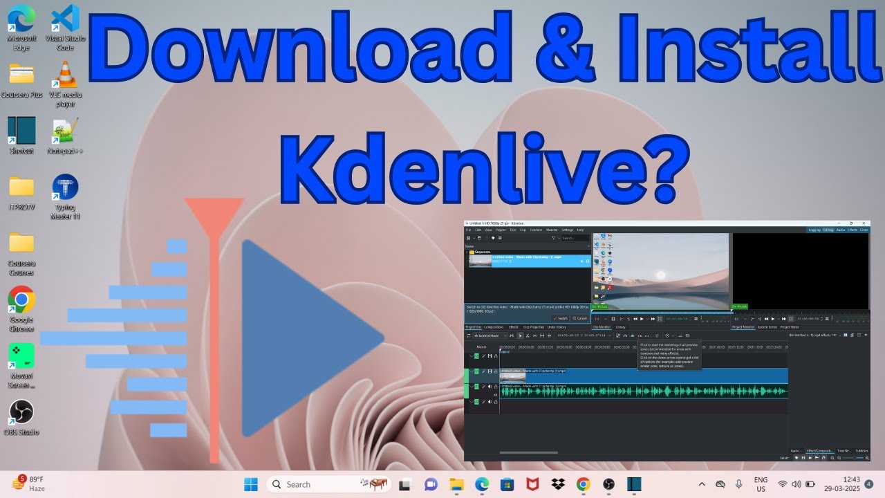 How to Download & Install Kdenlive in Windows 11? - YouTube