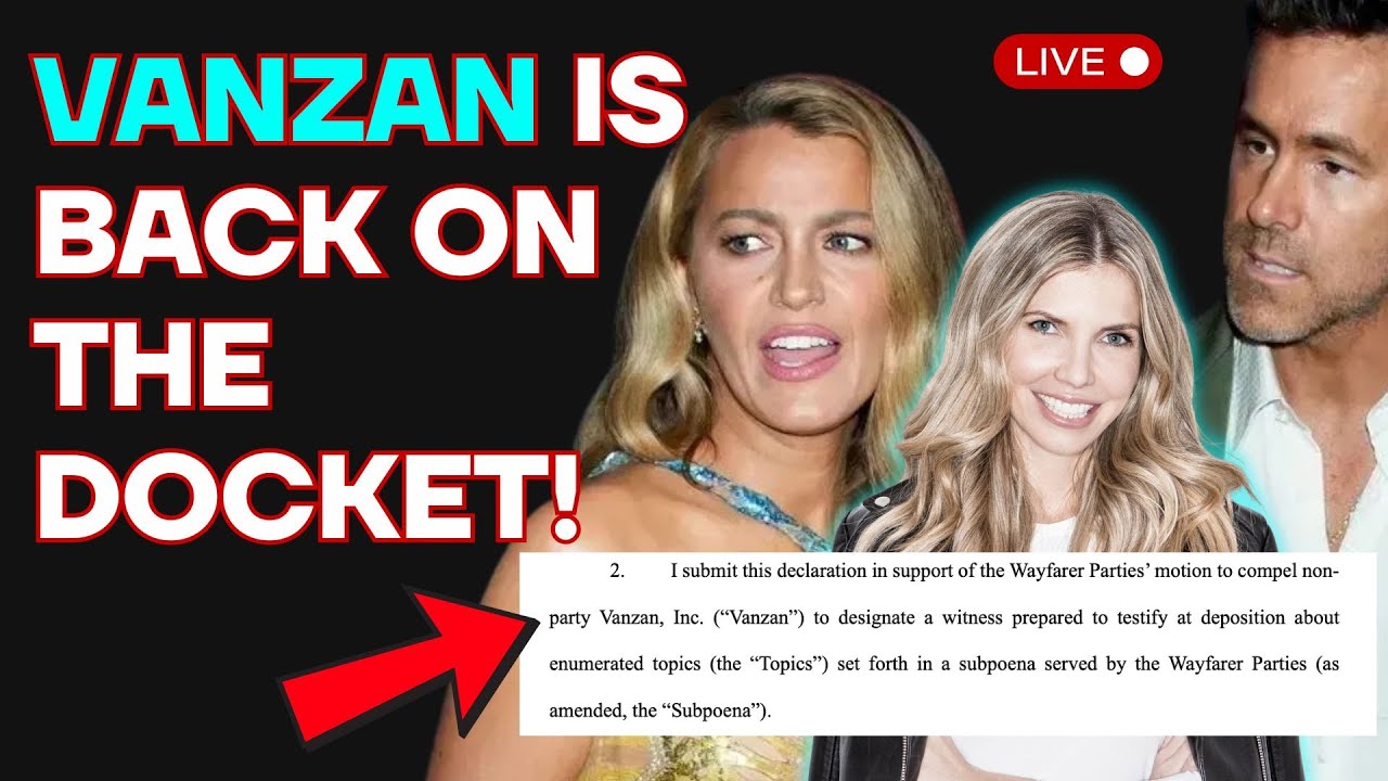 BREAKING NEWS: VANZAN BACK ON THE IT ENDS WITH US LAWSUIT DOCKET ...