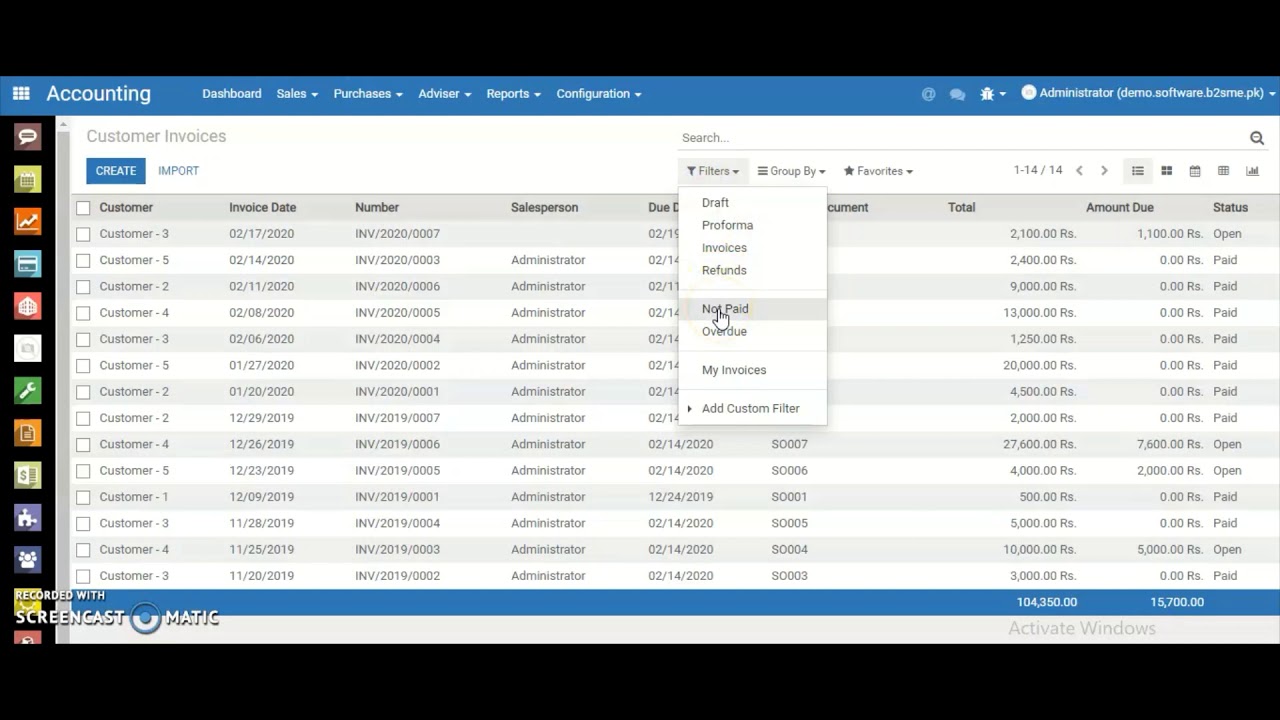 B2SME Accounting Application - Sales Invoice - YouTube