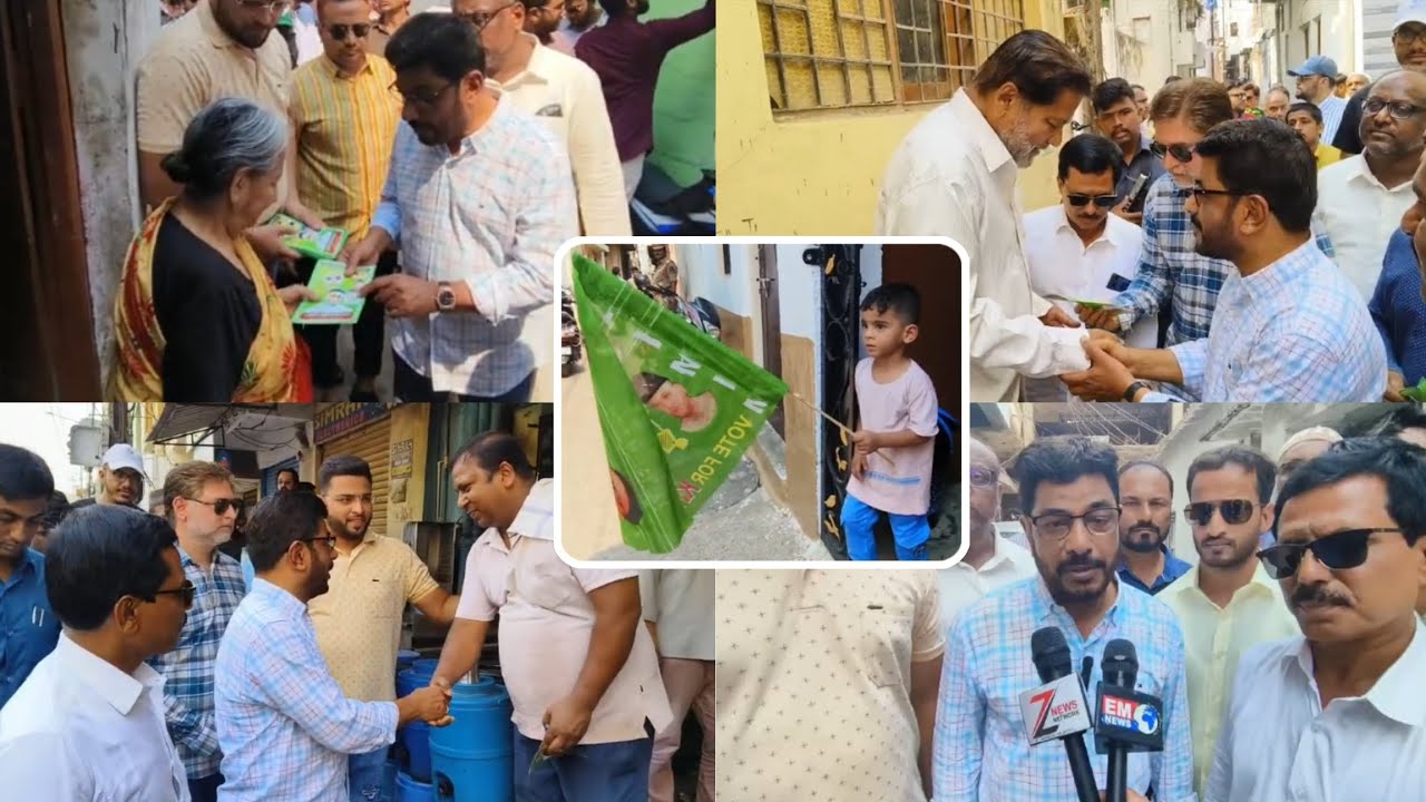 AsadOwaisi Ke Liye Jaffer Hussain Mehraj Ne Kiya campaigning ...