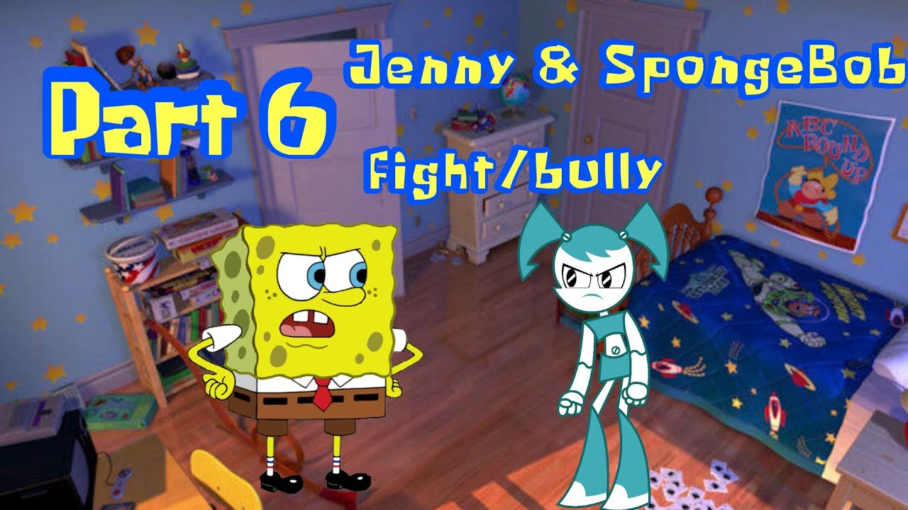 Cartoon story (PANFSTYLE) Part 6 Jenny/SpongeBob fight/bully - YouTube