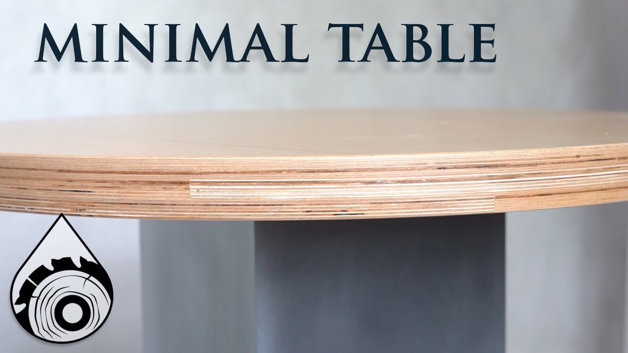 making plywood and steel table - YouTube