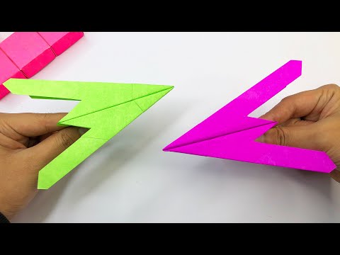 Yere İnmeyen Kağıttan Uçak Yapımı (Çok Kolay)