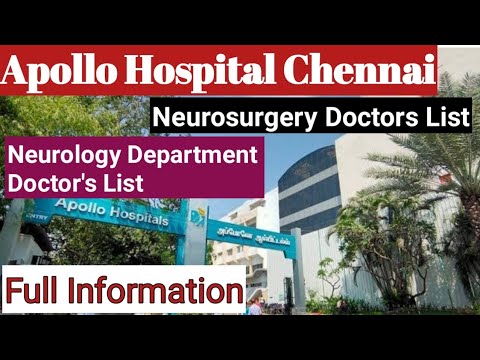 Apollo Hospital Chennai Neurosurgery Doctors' List | Neurology ...