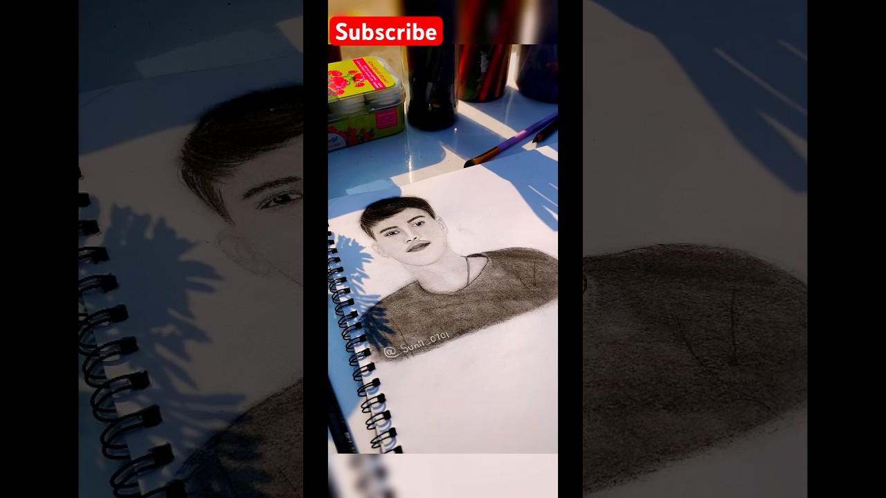 Boy face drawing ️ #art #drawing #sketch #artshorts #sketchart #shorts ...