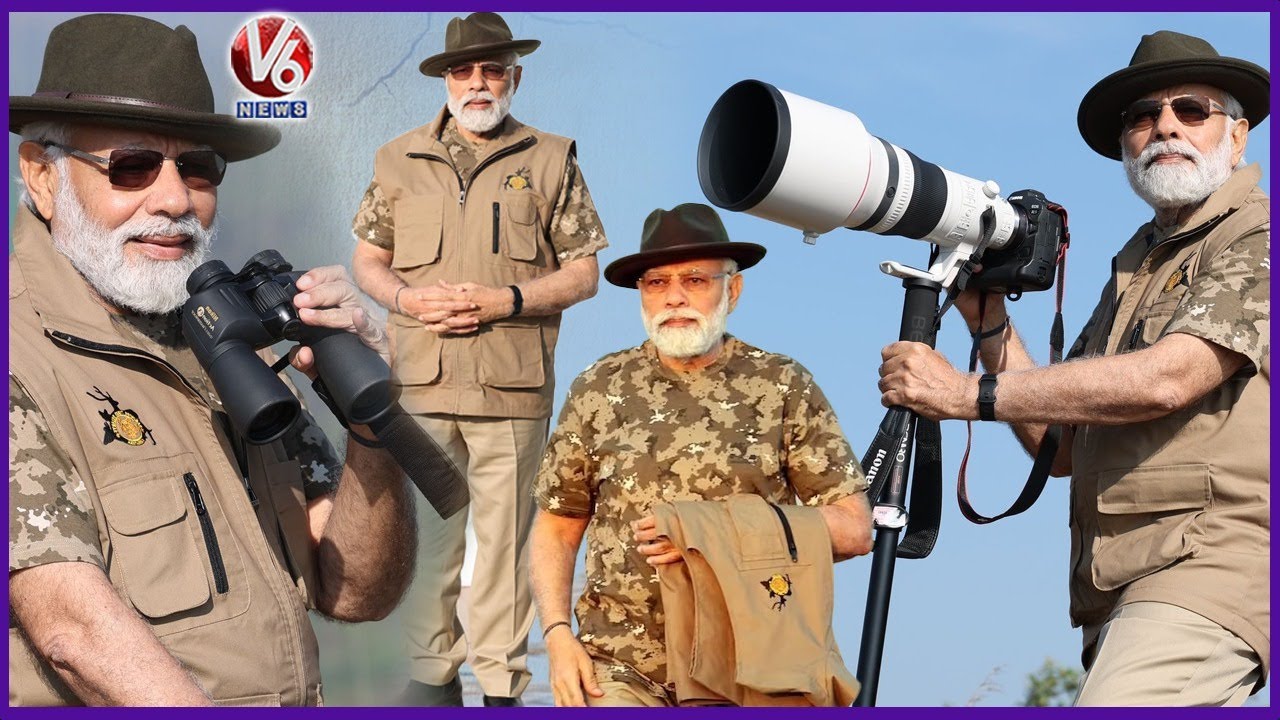 PM Modi Takes Jungle Safari At Karnataka's Bandipur Tiger Reserve | V6 ...