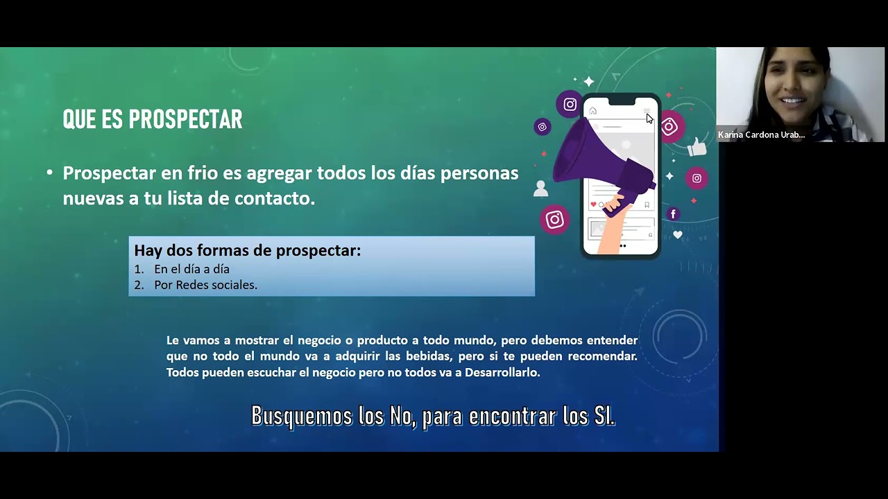 APRENDE A PROSPECTAR EN FRIO - KARINA CANO - YouTube