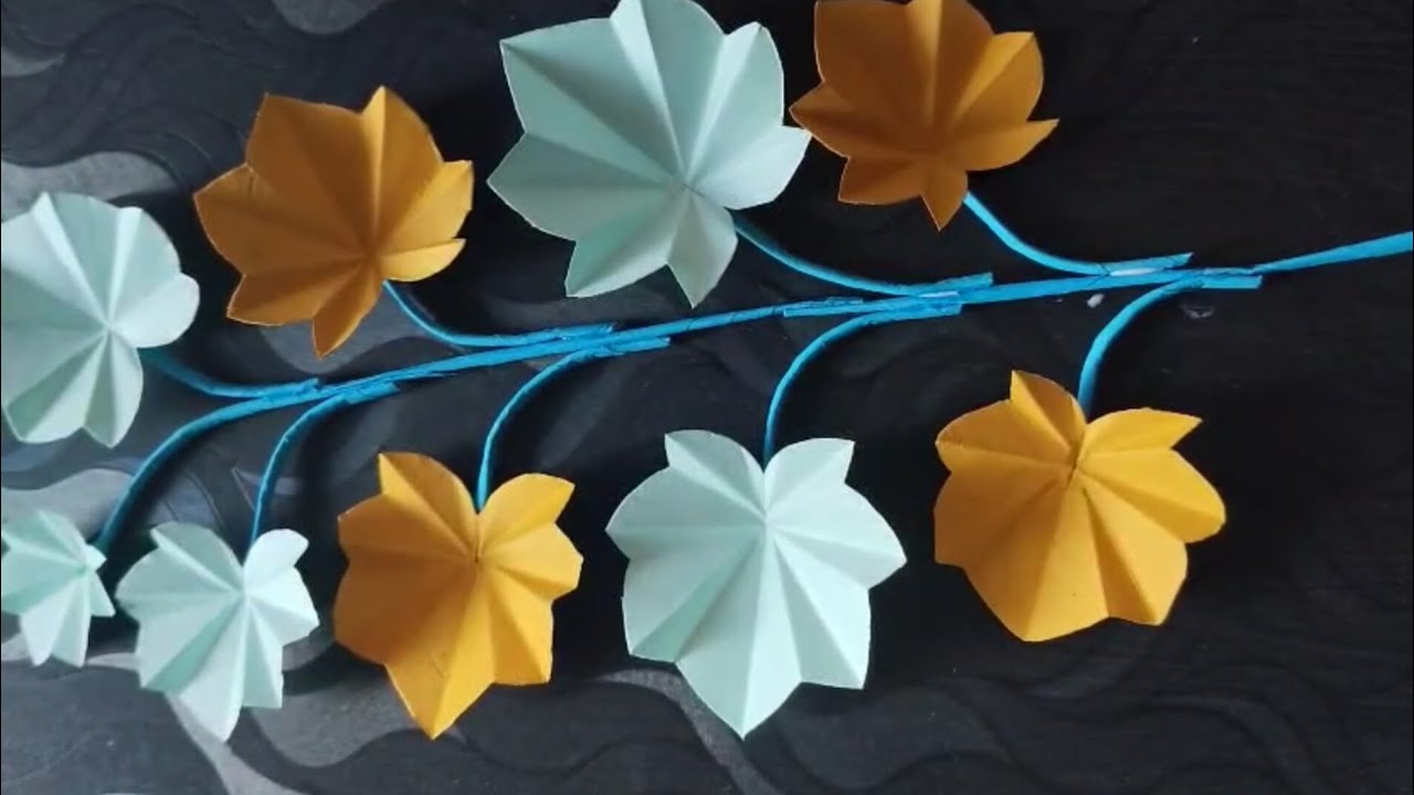 Diy paper leaf. How to make paper leaf. Home decore with paper. # ...