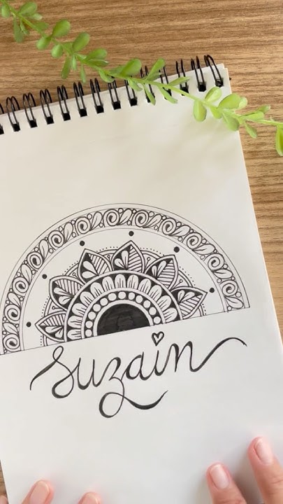 Mandala art for beginners🌷 |Name mandala|Simple mandala patterns ...