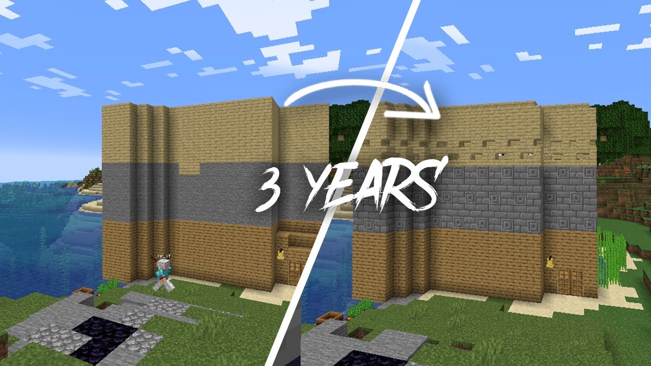 I Renovated My Minecraft House 3 Years Later... - YouTube