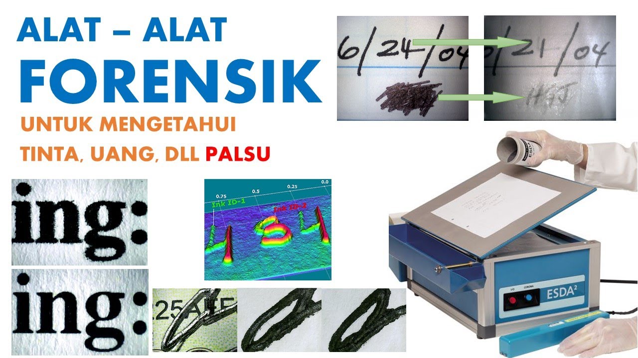 🖥️🔬 Forensik ESDA, VSC (Visual Spectral Comparator) & alat keren yg ...