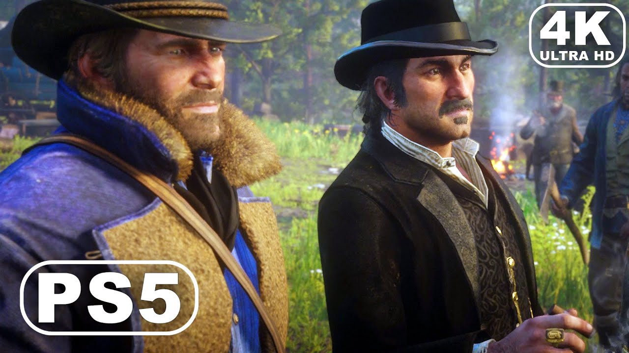Red Dead Redemption 2 PS5 - The Van der Linde Gang arrive at Horseshoe ...