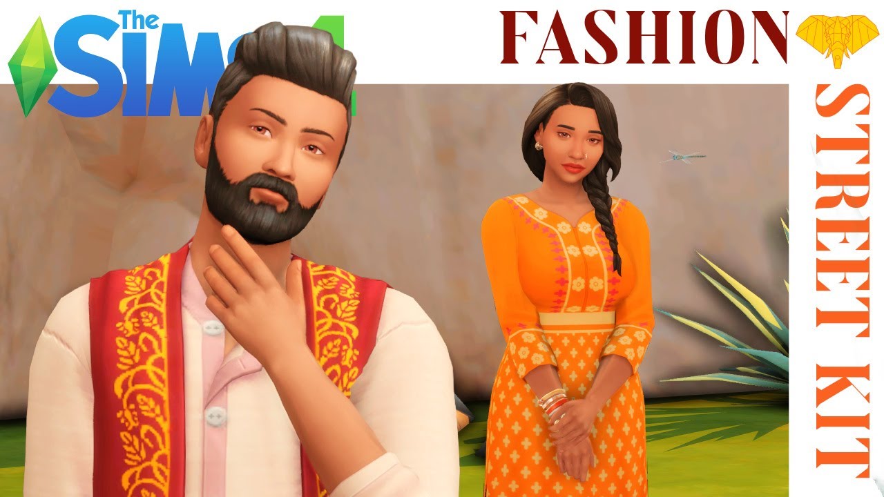 🥻FASHION STREET KIT REVIEW // SIMS 4 - YouTube
