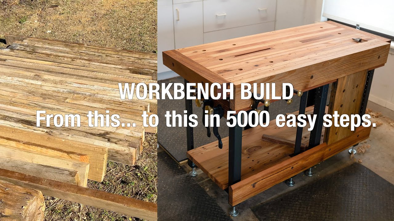 Building a small woodworking workbench for use with Japanese hand tools ...