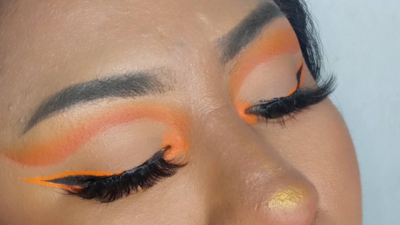 Maquillaje en tono naranja paso a paso #maquillaje #makeup # ...