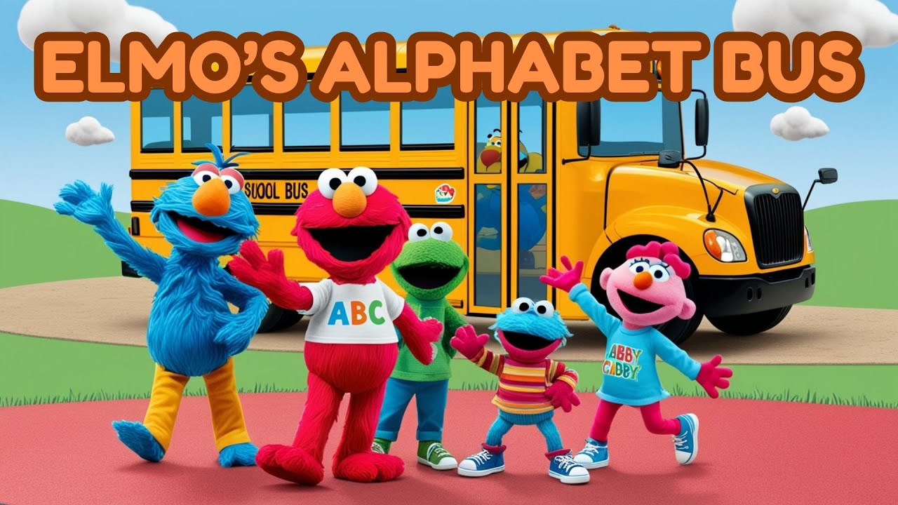 Elmo’s Alphabet Bus | Learn ABCs & Colors with Fun Animals & Friends 🚌 ...