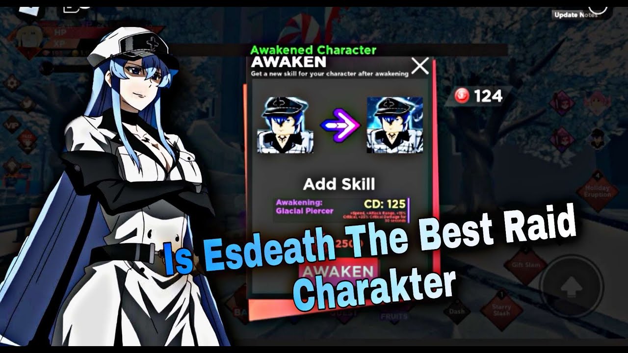 Is Esdeath The Best Raid Character In Anime Dimensions - YouTube