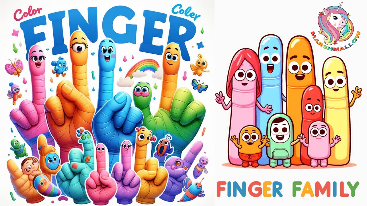 Finger Family Colors | ABC | Phonics | Animal Sounds and More - YouTube