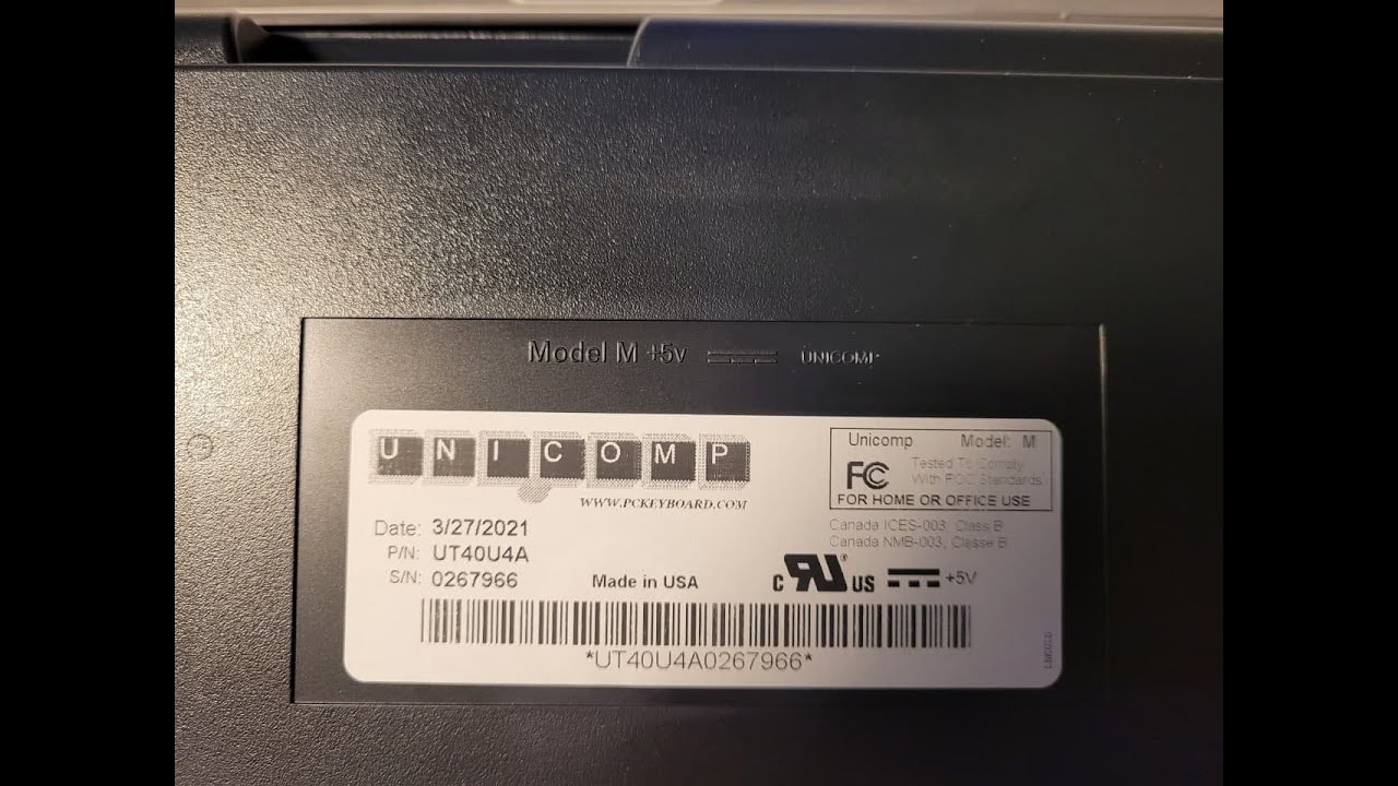 Unicomp Model M 2021 unboxing and demo - YouTube