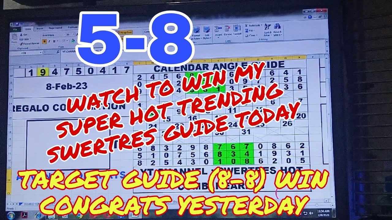 target congrats guide (8-8)-848 res 3D yesterday||swertres hot🔥 ...