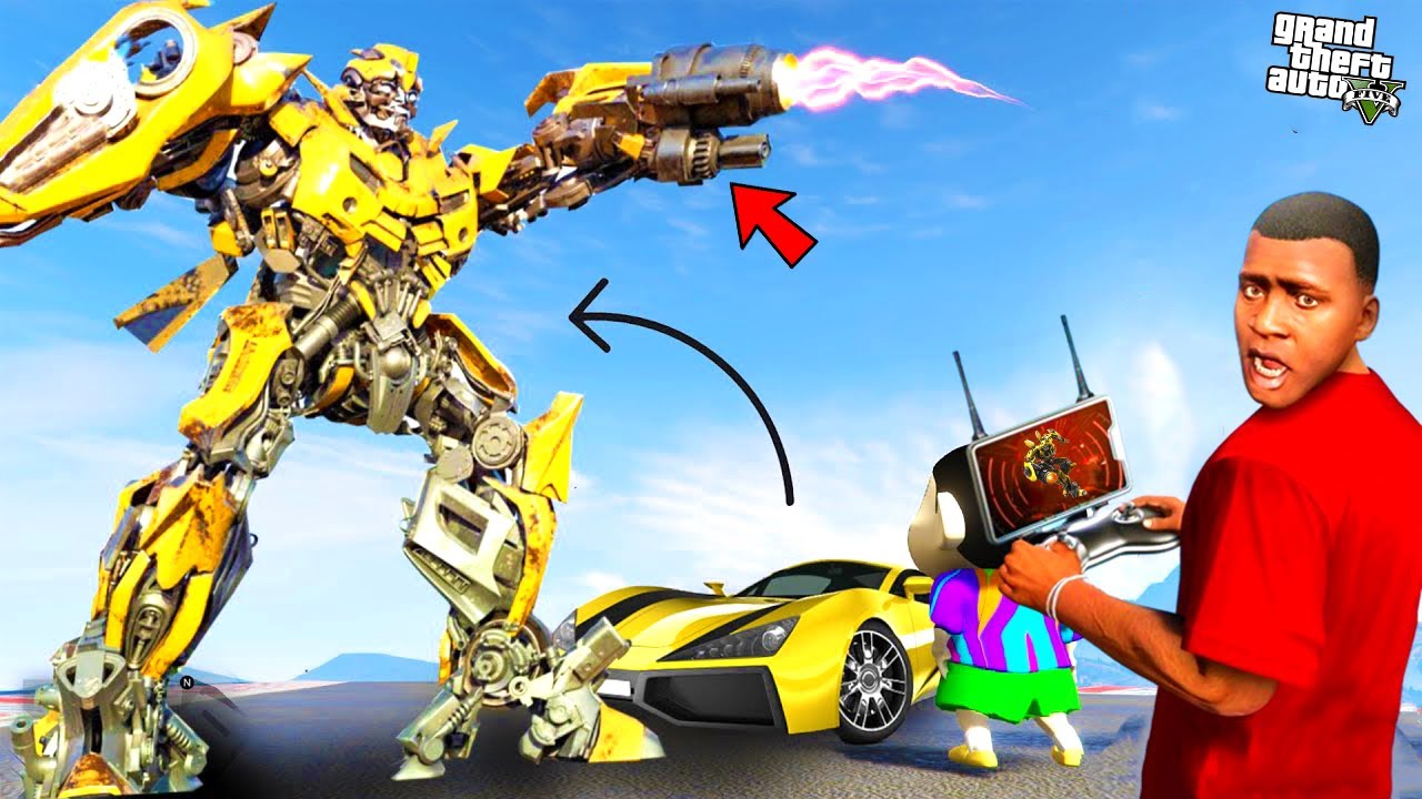 Franklin And Shinchan Build Giant RC TRANSFORMER ROBOT CAR in GTA 5 ...
