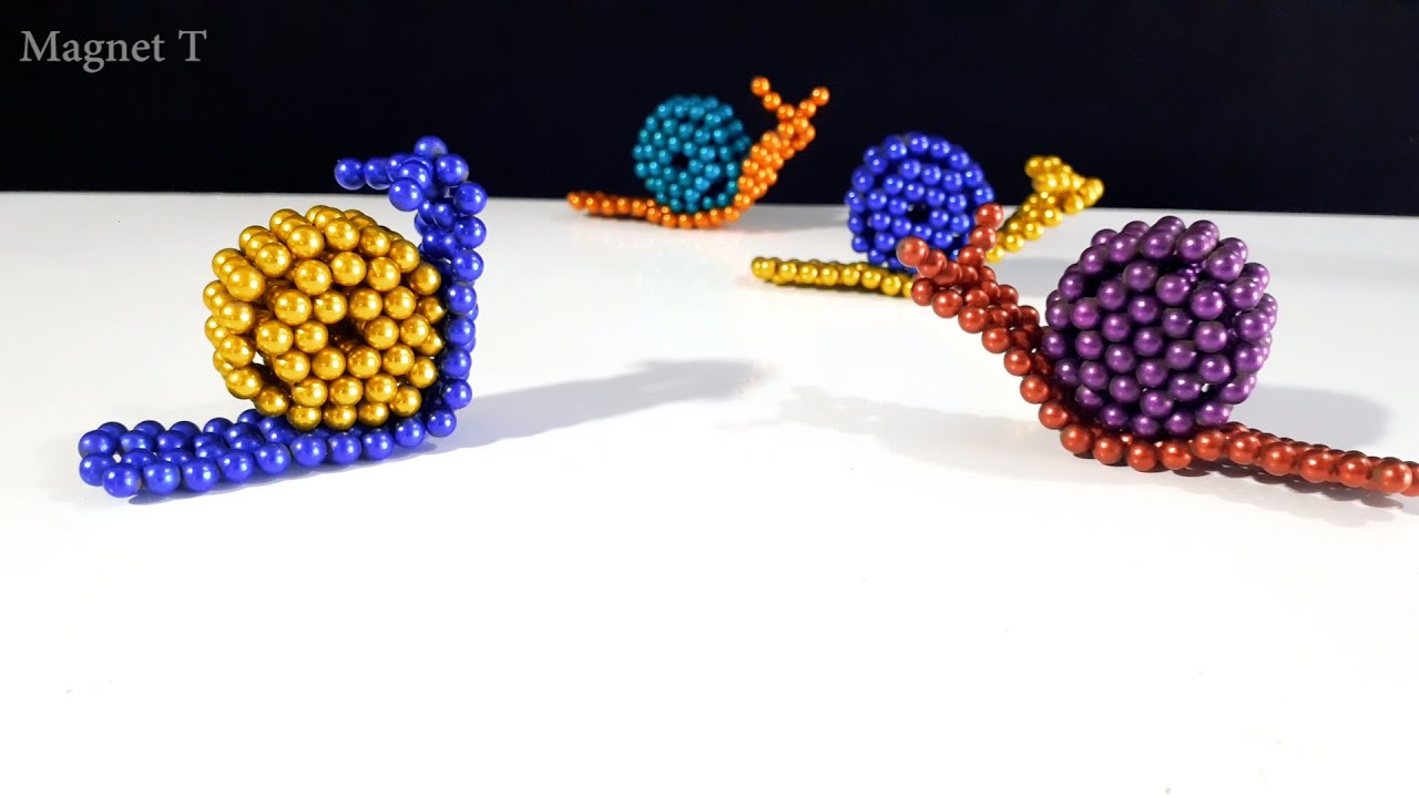 Making Snail With Ball Magnet - YouTube