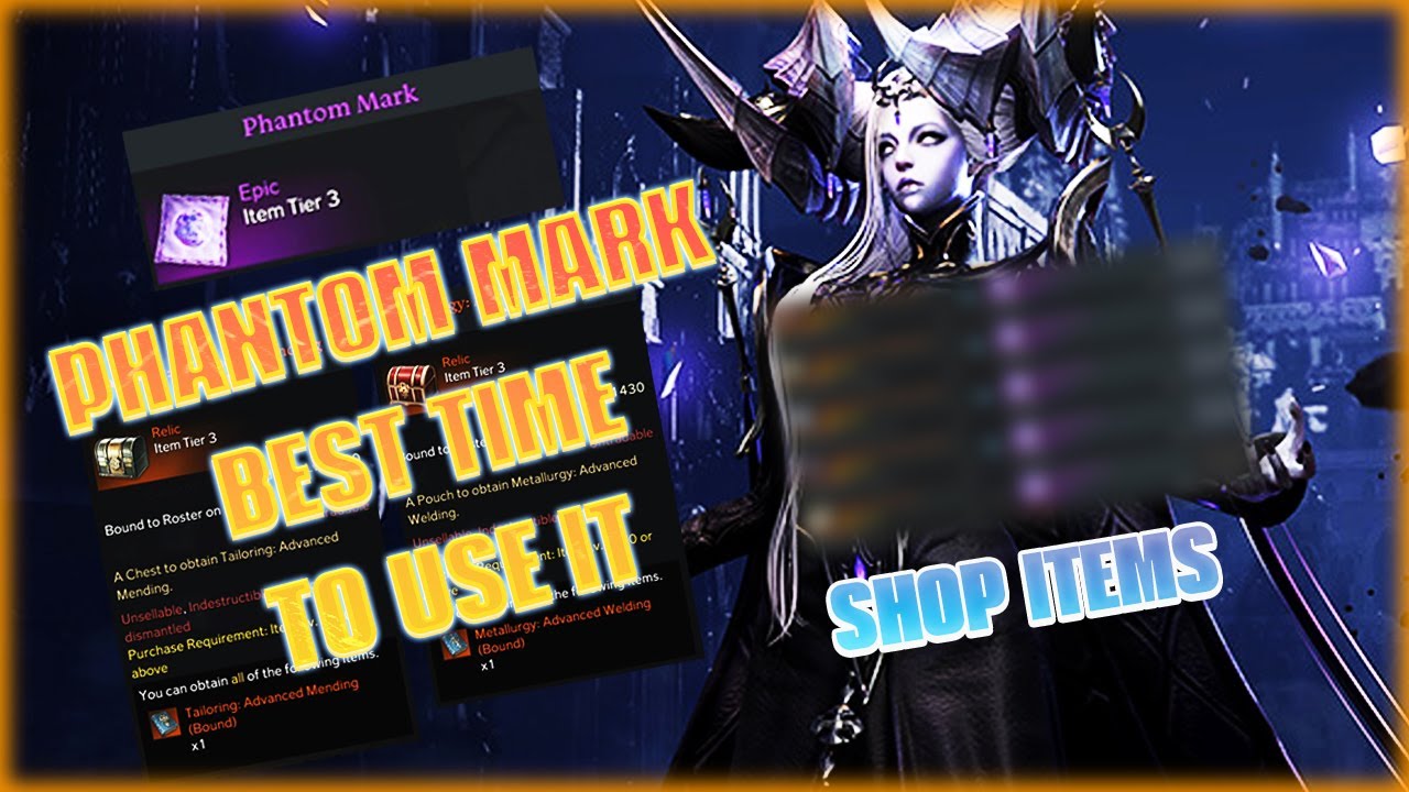 Lost ark | Phantom Mark ( Use it to push Alts) - YouTube