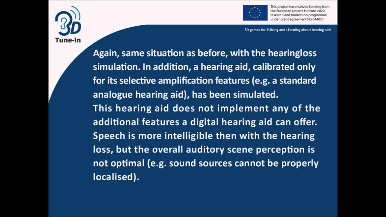 3DTI - Hearing loss and hearing aids utility demos - YouTube