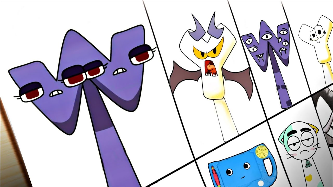 Drawing New Incredibox sprunki OC (from Alphabet Lore) Phase 1 to 2 ...