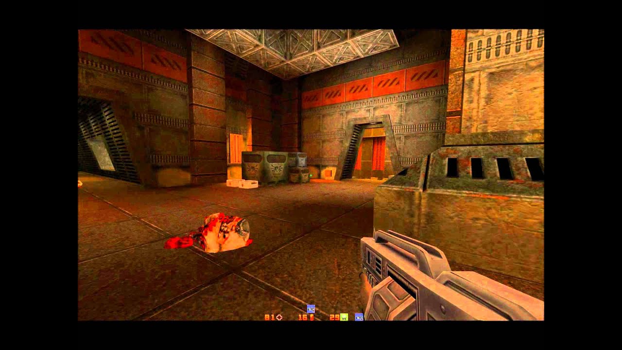 Quake II - High res textures and models - YouTube
