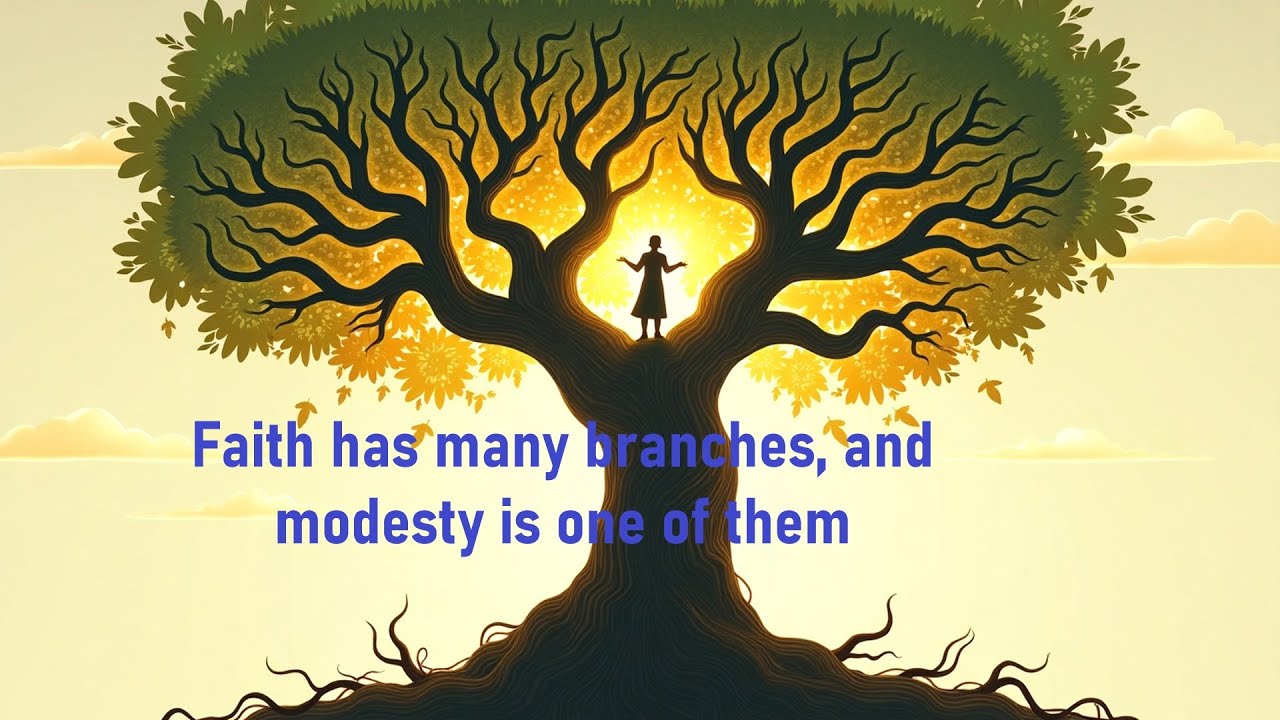 Faith has more than sixty branches, and modesty is one of the branches ...