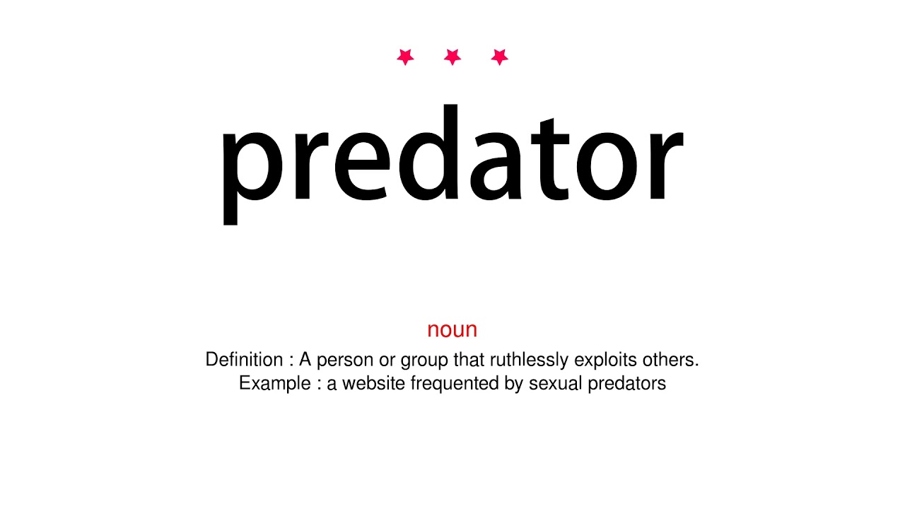 How to pronounce predator - Vocab Today - YouTube