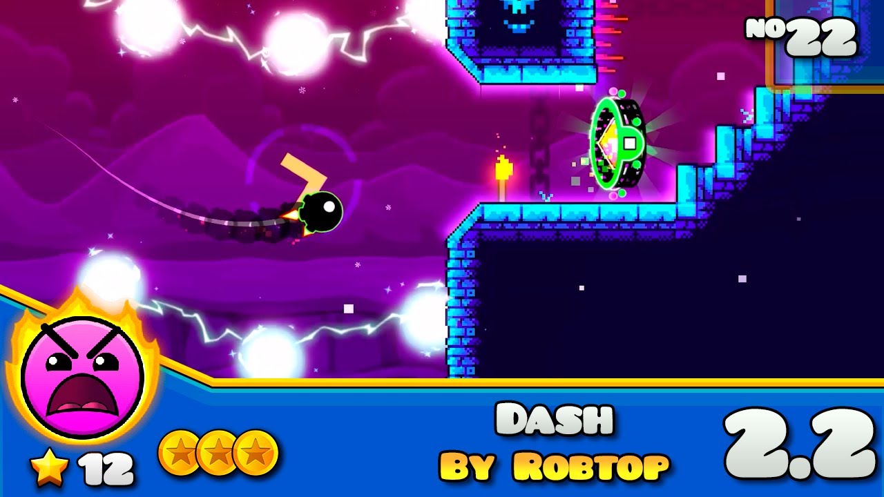 [Geometry Dash 2.2] - "Dash" 100% [All Coins] | GDP: Official Levels ...