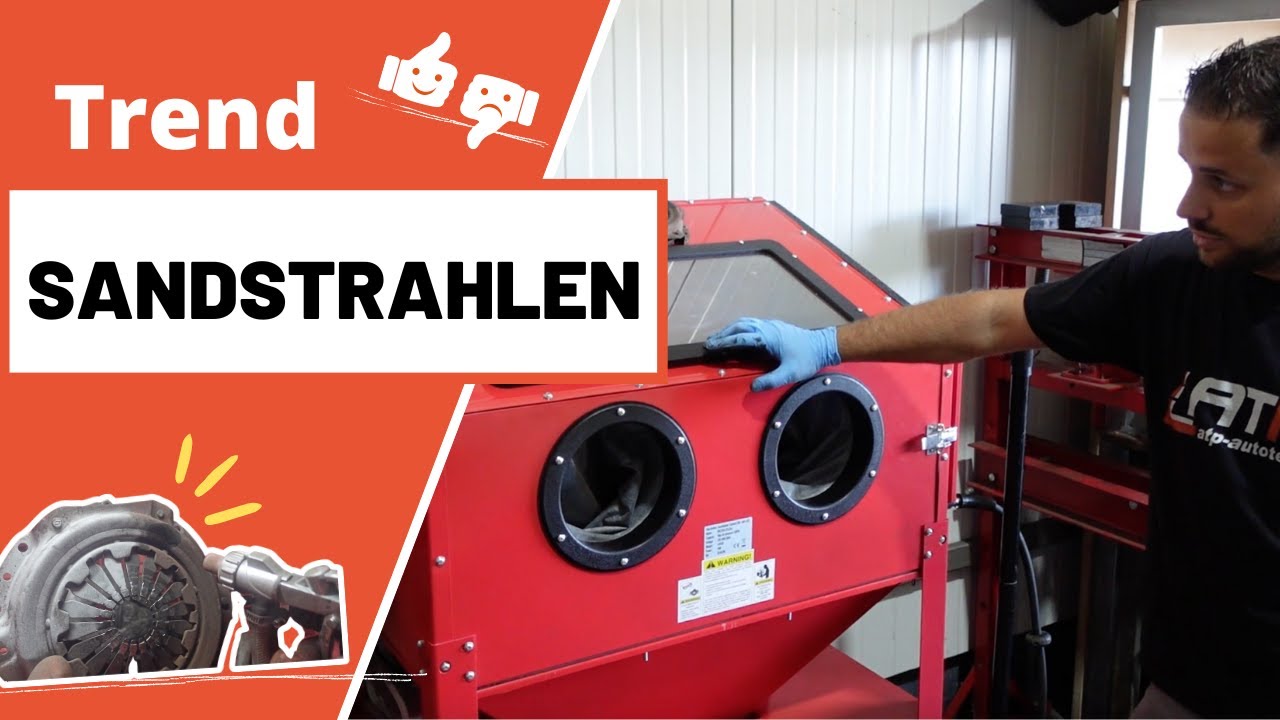 Sandstrahlen mit Quarzsand?? 🙀⛔️ SO machst Du es richtig - YouTube
