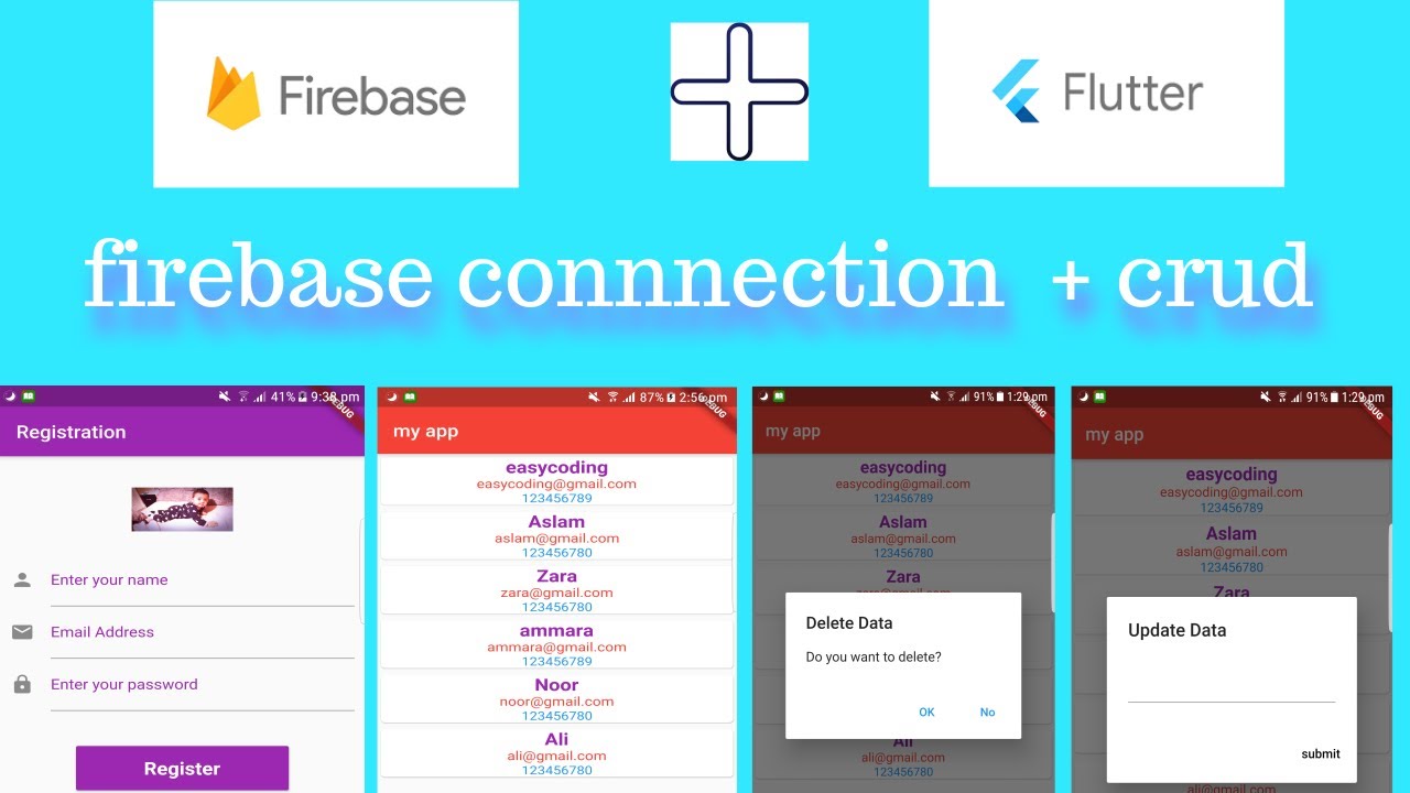 Flutter With Firebase 2020 Flutter Firebase Crud Realtime Database