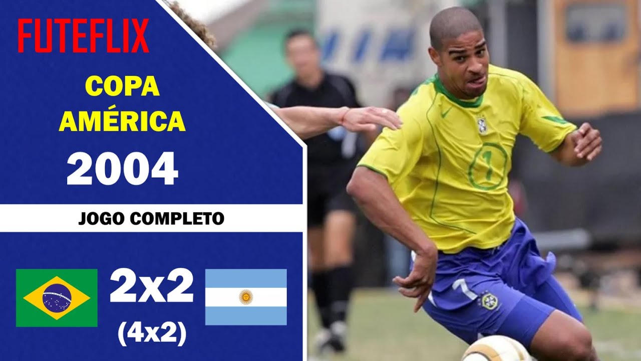 Brasil 2x2 Argentina - Copa América 2004 - Jogo Completo - YouTube