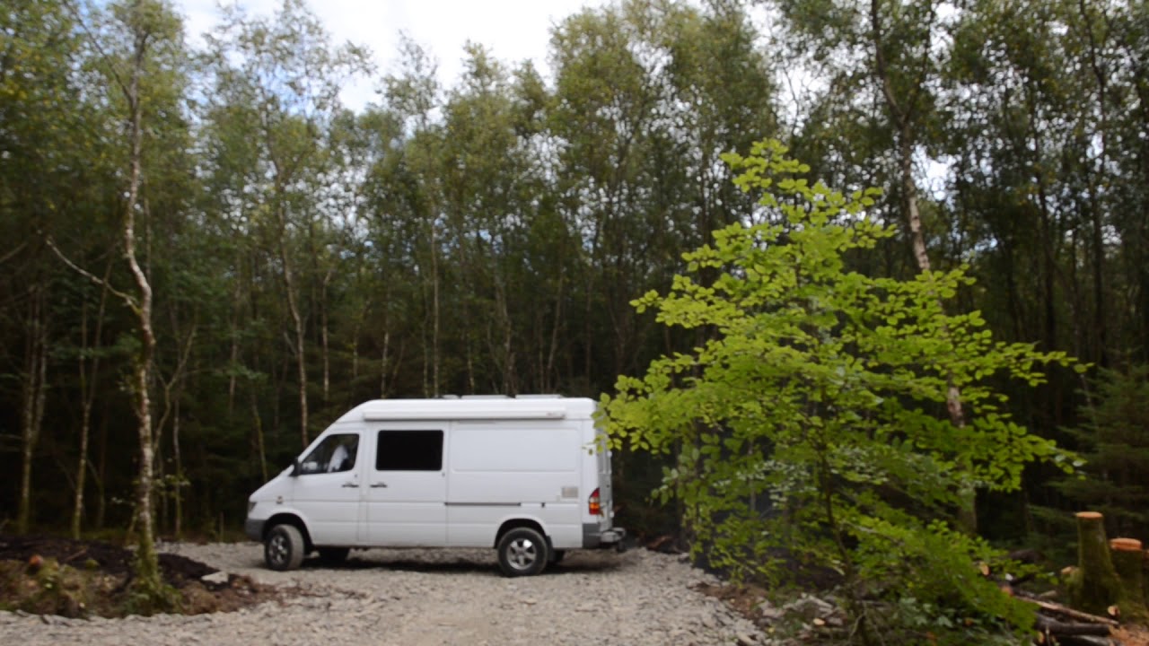 the van drives into the van park for the first time - YouTube