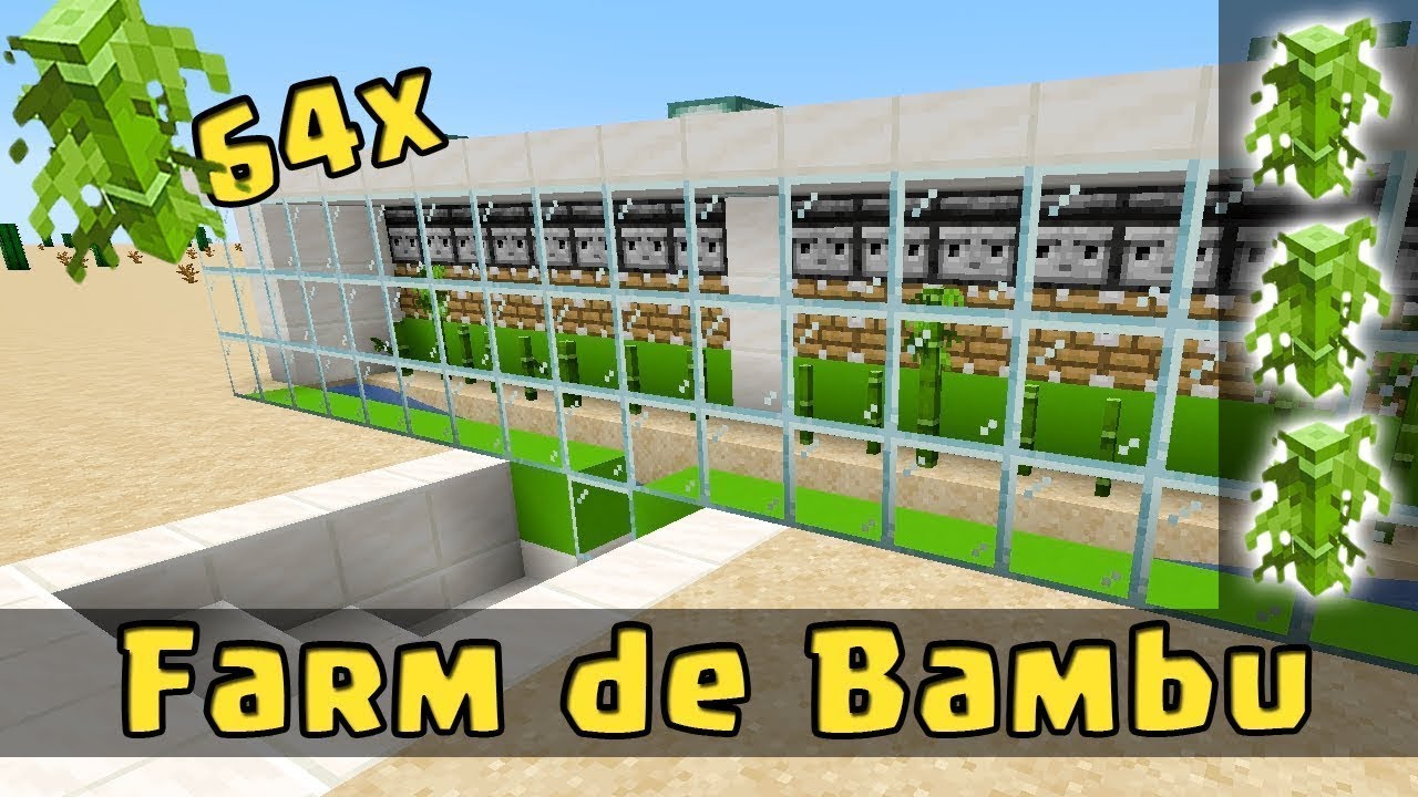 Como Fazer Farm de Bambu Simples e Eficiente - MINECRAFT - YouTube