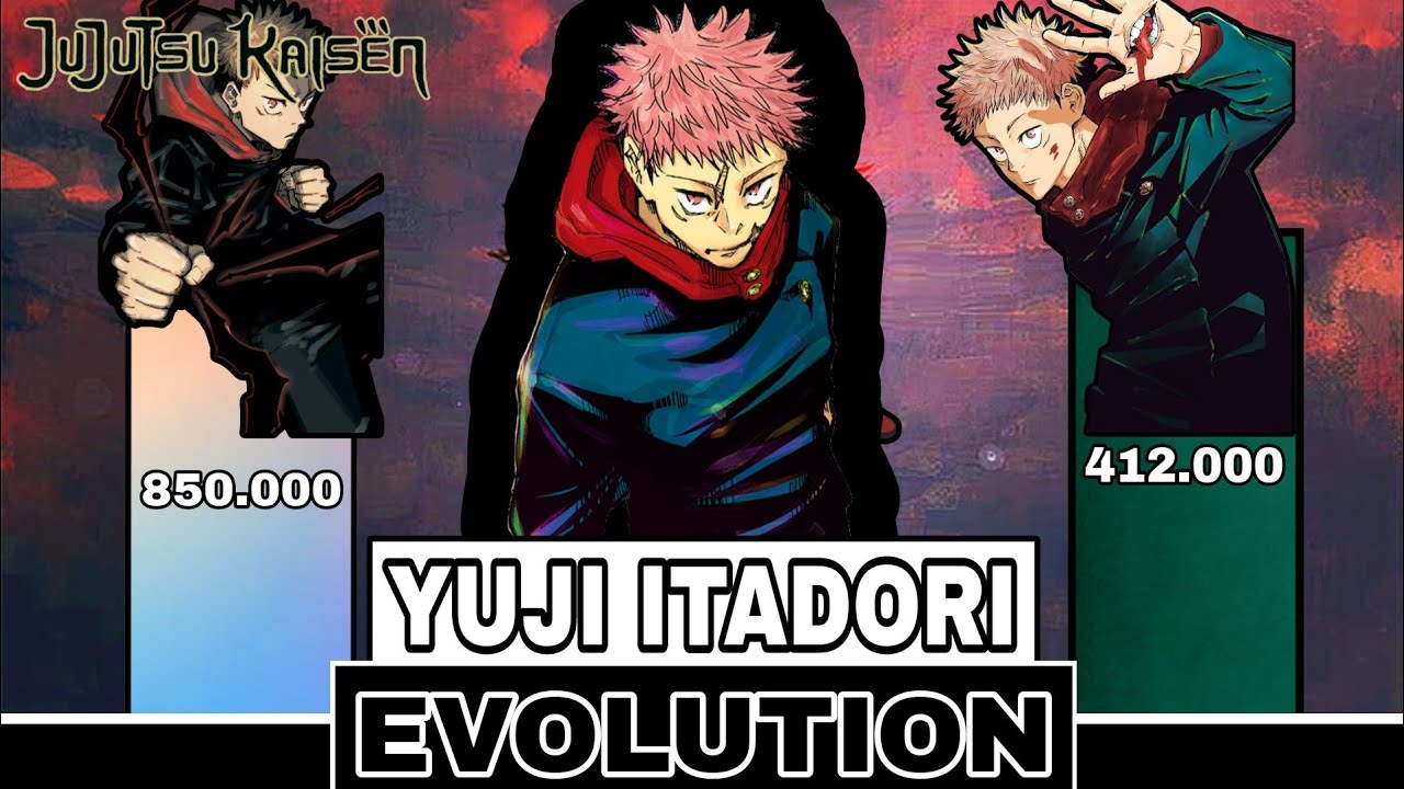 Yuji Power Level Evolution Jujutsu Kaisan Power Level jjk chapter ...