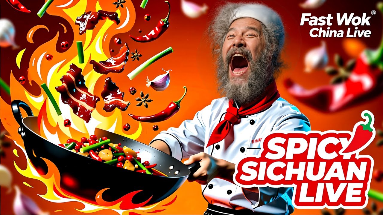 Real Sichuan Spicy Wok Cooking Live | Hot Oil Street Food China 🇨🇳 ...